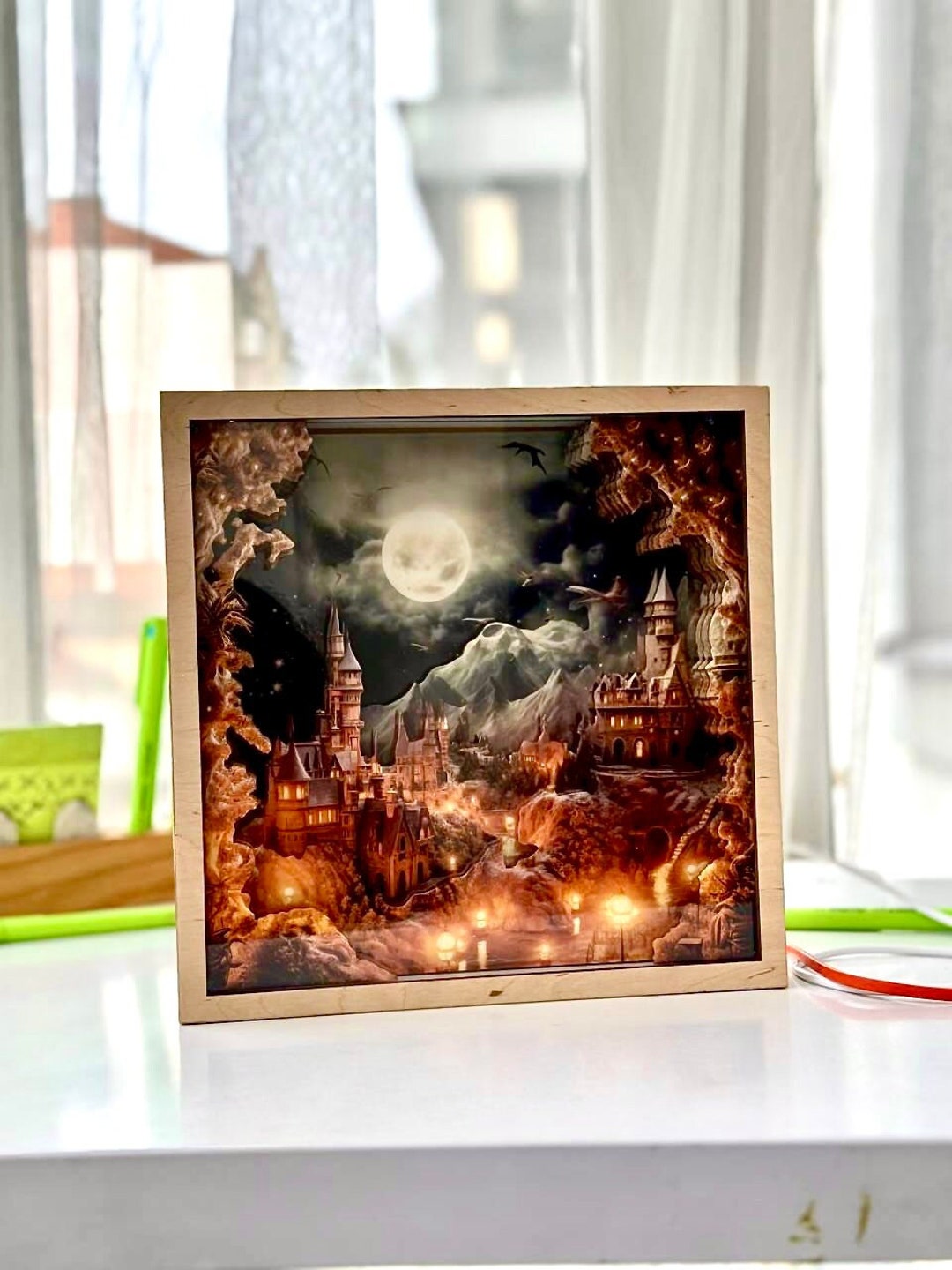 3D Lightbox Frame, 3D Nightlight Frame, Multilayered Storyline Lightbox ...