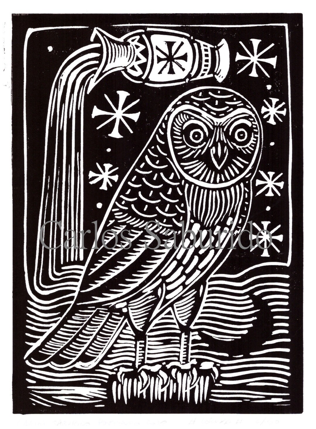 To Curuxa. Engraving, Linoleum, Linocut, Woodcut - Etsy