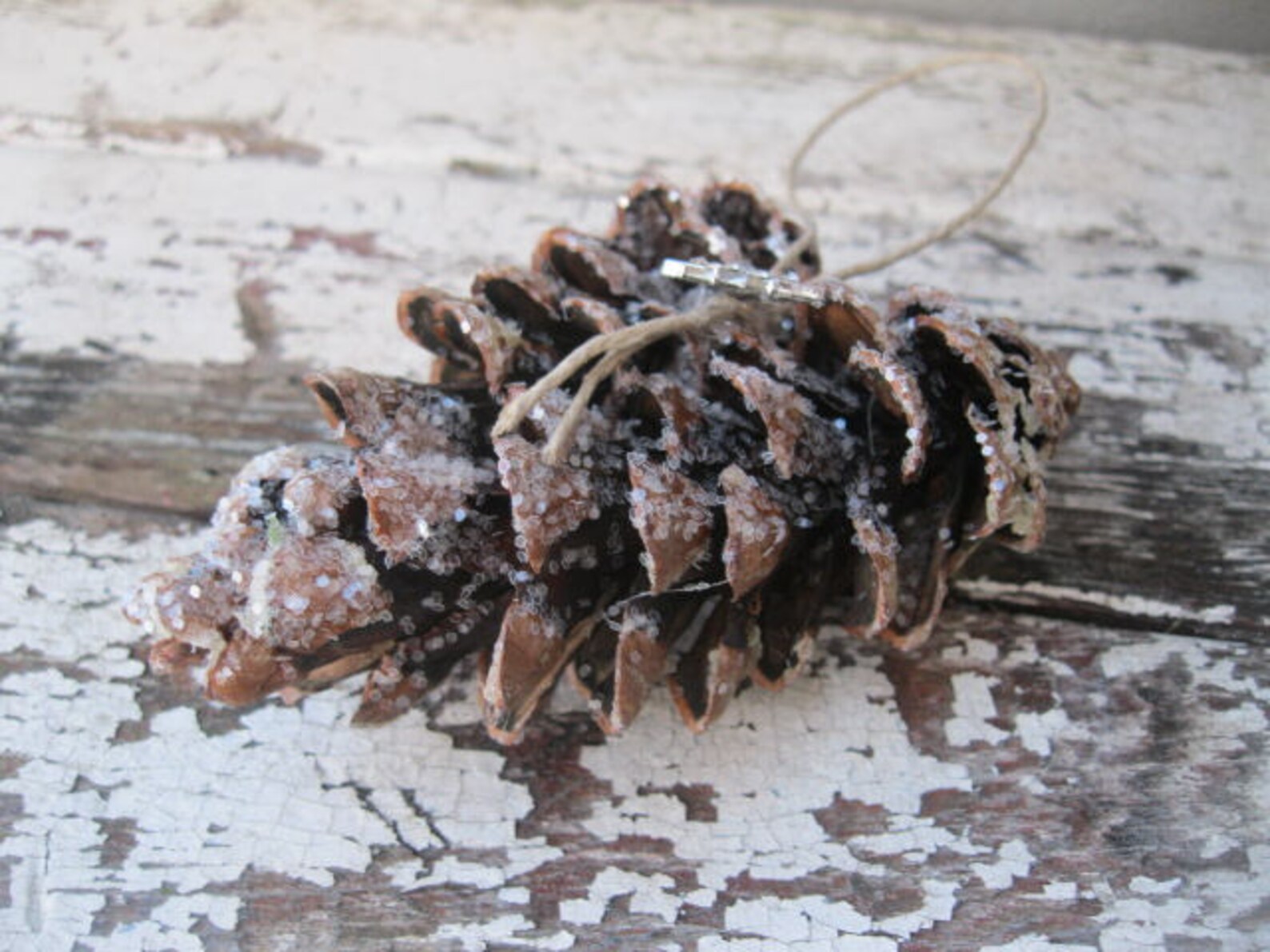 PINE CONE HEART Hanging Tree Love Ornament - Etsy