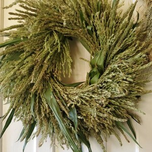 CORN TASSEL WREATH All Natural Decoration for Door or Wall | Etsy