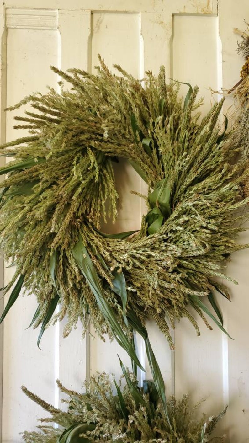 CORN TASSEL WREATH All Natural Decoration for Door or Wall | Etsy