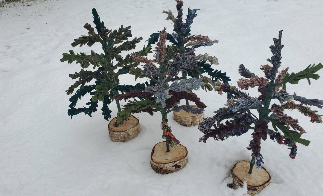 WOOLY TREE Handmade Wool Fringe on Birch Base - Etsy