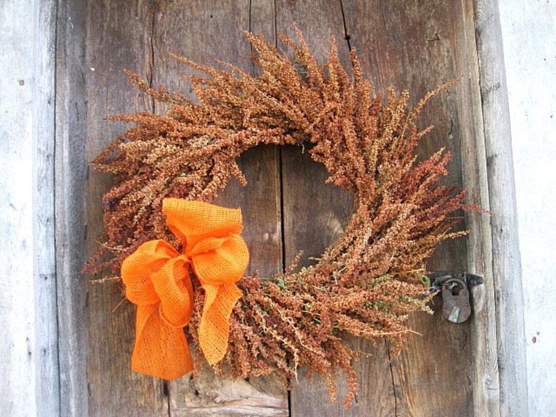 DOCK WREATH Natural DRIED Flower for Autumn - Etsy