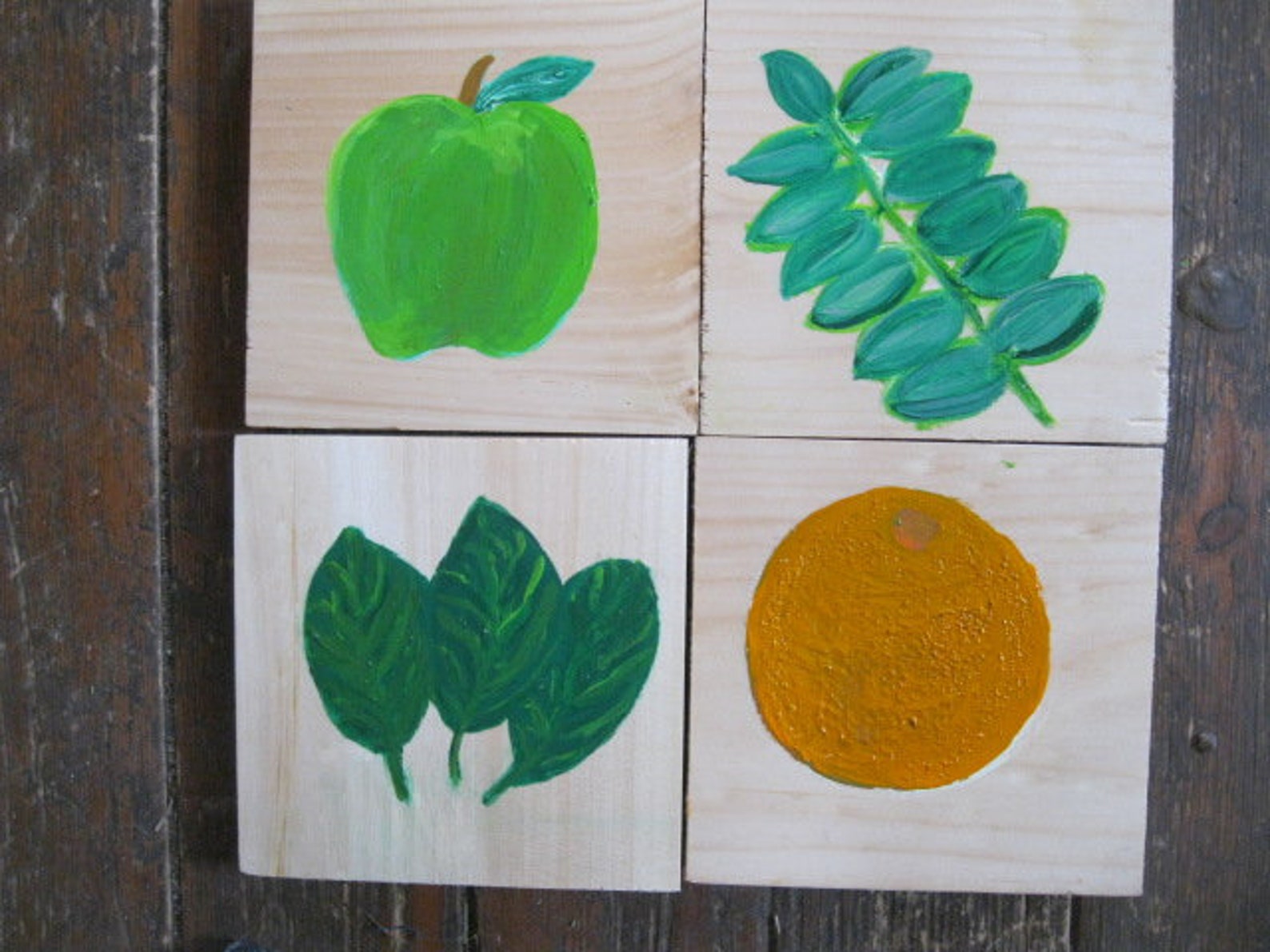 SALE on KITCHEN or RESTAURANT Table Markers Folk Art Hand - Etsy