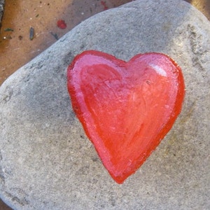 YOU ROCK Hand Painted HEART Stone Free Shipping - Etsy