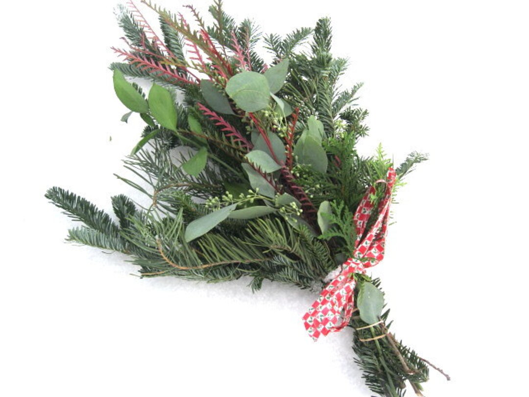 WINTER Gift BOUQUET SWAG Fresh Greenery Bunches Bundles Loose Cut - Etsy