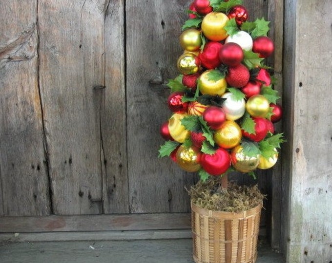 ORNAMENT TOPIARY Holiday Centerpiece TREE - Etsy