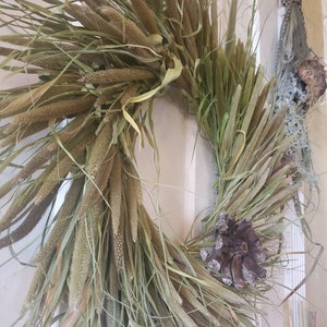 MILLET WREATH Naturally Dried FALL Decoration - Etsy