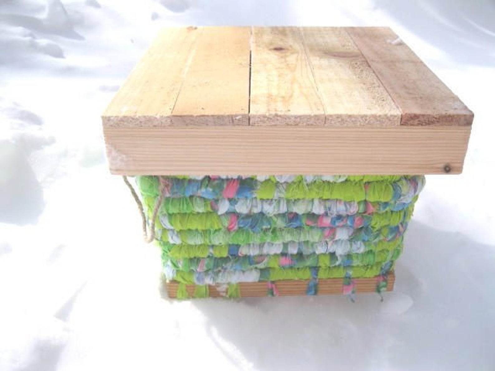 AVALON Textile Art STORAGE BASKET With Lid - Etsy