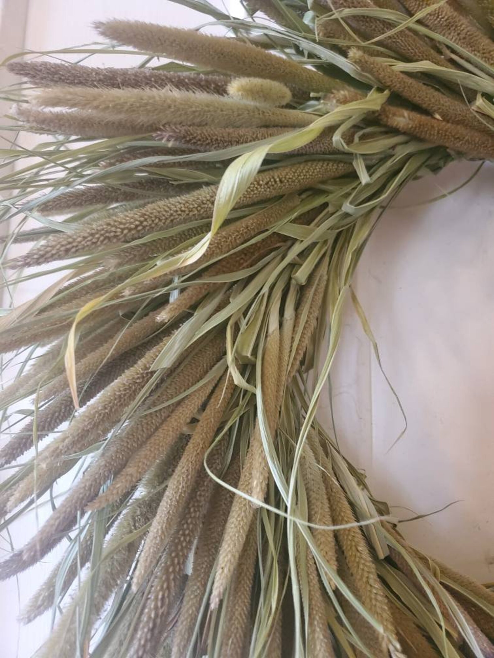MILLET WREATH Naturally Dried FALL Decoration - Etsy