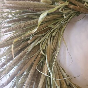 MILLET WREATH Naturally Dried FALL Decoration - Etsy