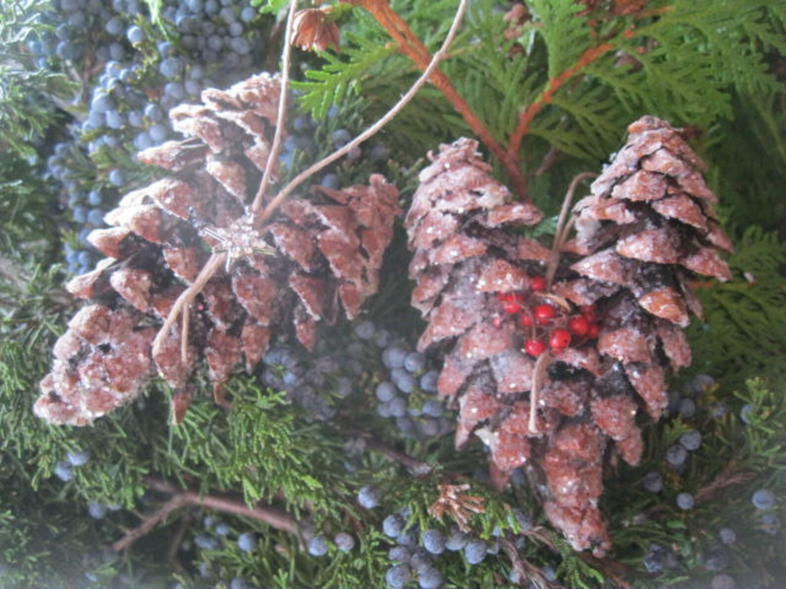 PINE CONE HEART Hanging Tree Love Ornament - Etsy