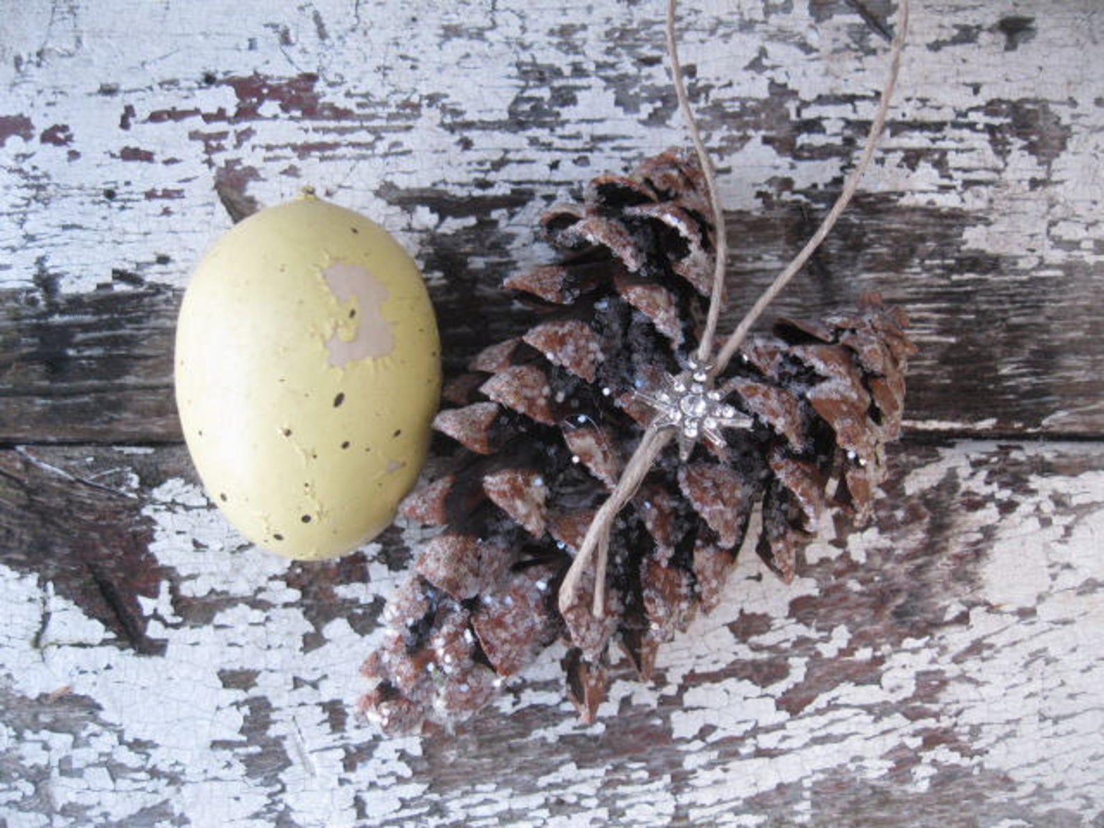 PINE CONE HEART Hanging Tree Love Ornament - Etsy
