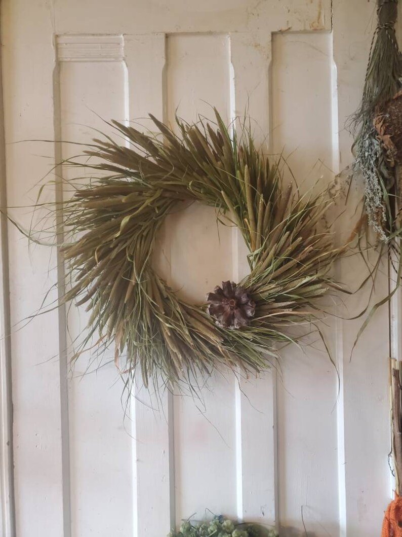MILLET WREATH Naturally Dried FALL Decoration - Etsy