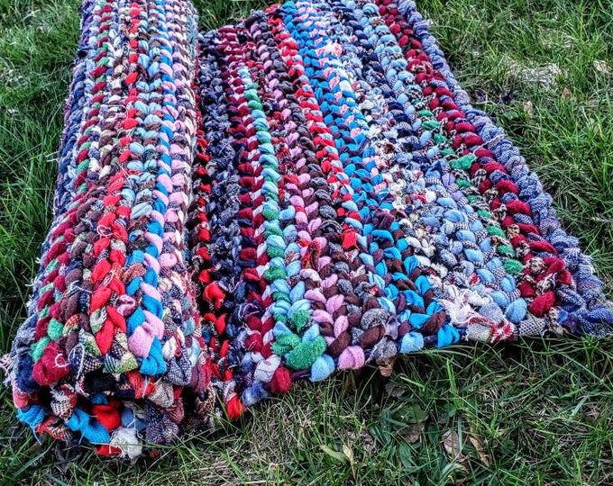 ROCHESTER Rag Weaving RUG Multicolored - Etsy