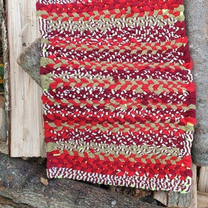 NORTH POLE Rag Weaving Table Rug Placemat - Etsy