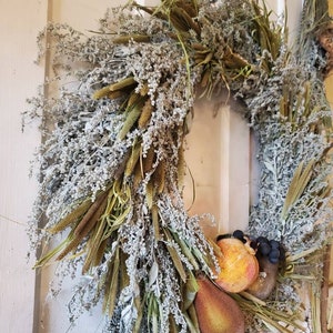 Winter Harvest Dried ARTEMESIA WREATH With MILLET - Etsy