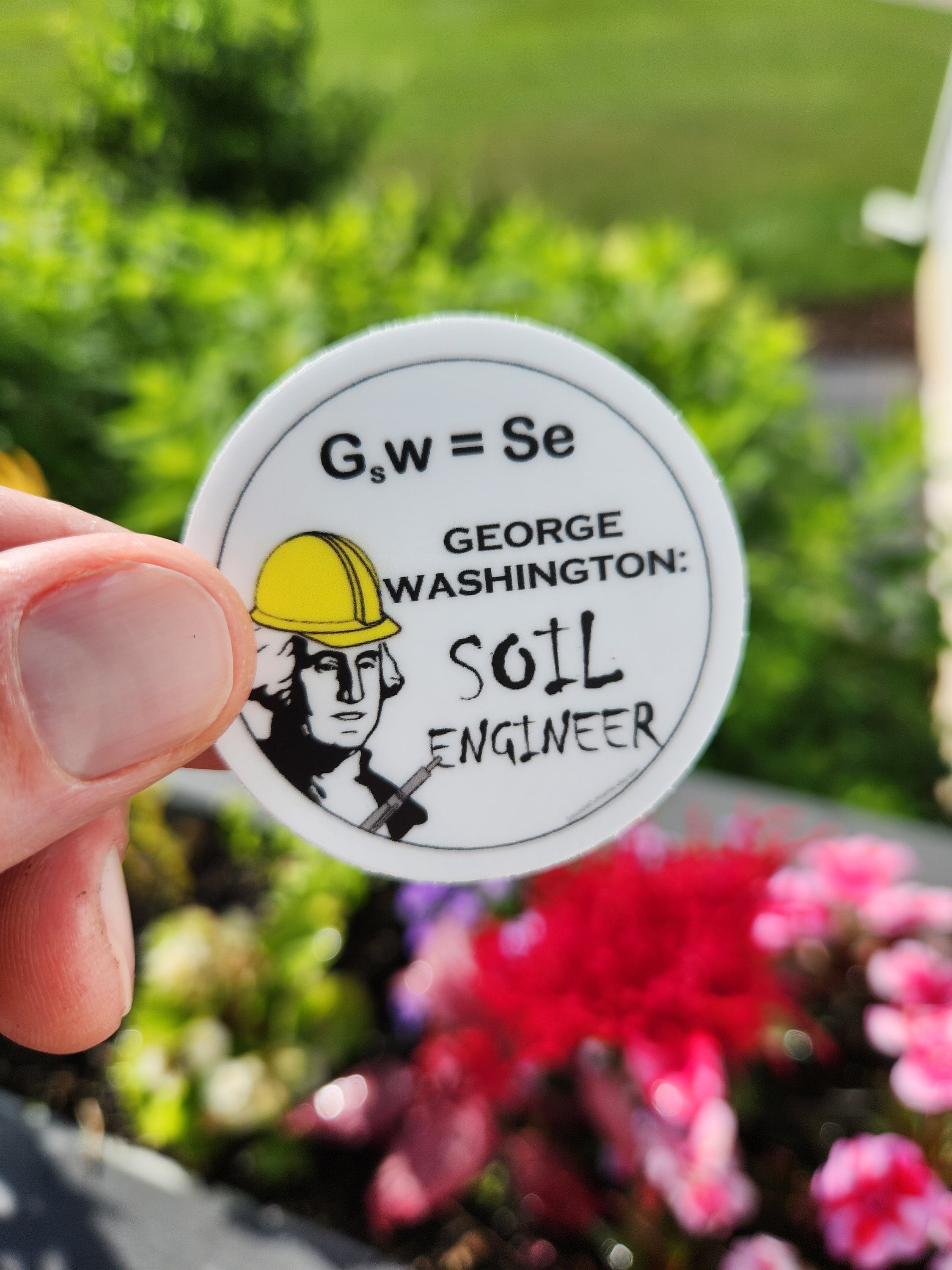 George Washington, Soil Engineer Sticker - Etsy