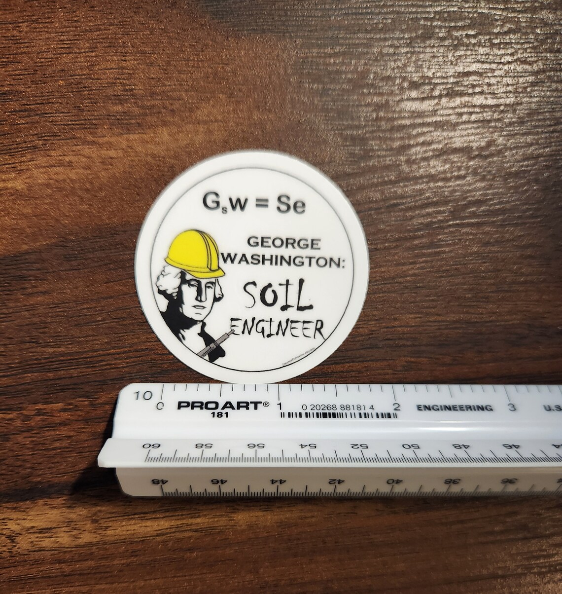 George Washington, Soil Engineer Sticker - Etsy