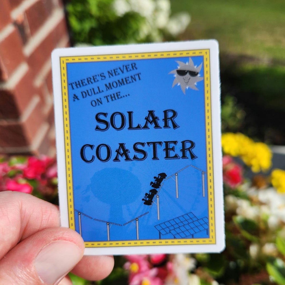Solar Coaster Sticker - Etsy