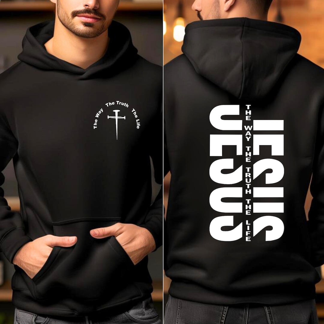 Christian Hoodies, Jesus the Way Christian Hoodie, Bible Verse Hoodies ...