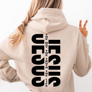 Christian Hoodies, Jesus the Way Christian Hoodie, Bible Verse Hoodies, Jesus Shirt, Christian ...
