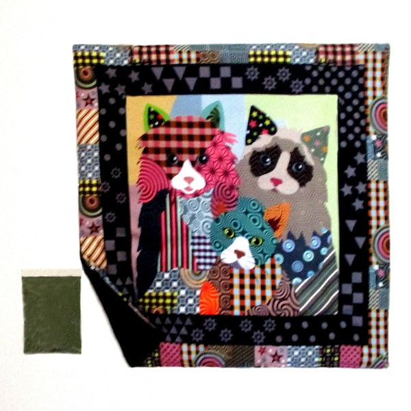 Patchwork Cats - Etsy