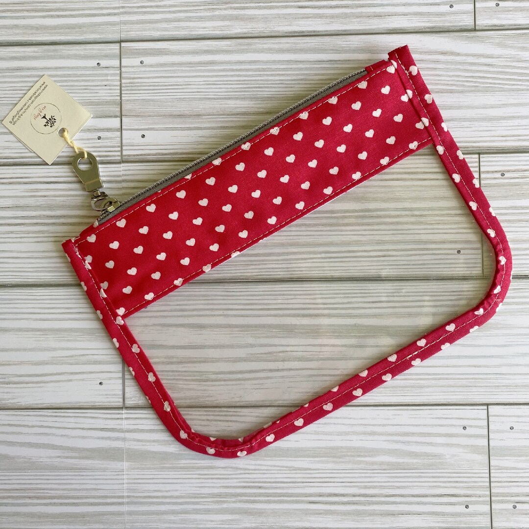 Hearts Clear Vinyl Pouch: Travel, Project Pouch, Organizer - Etsy