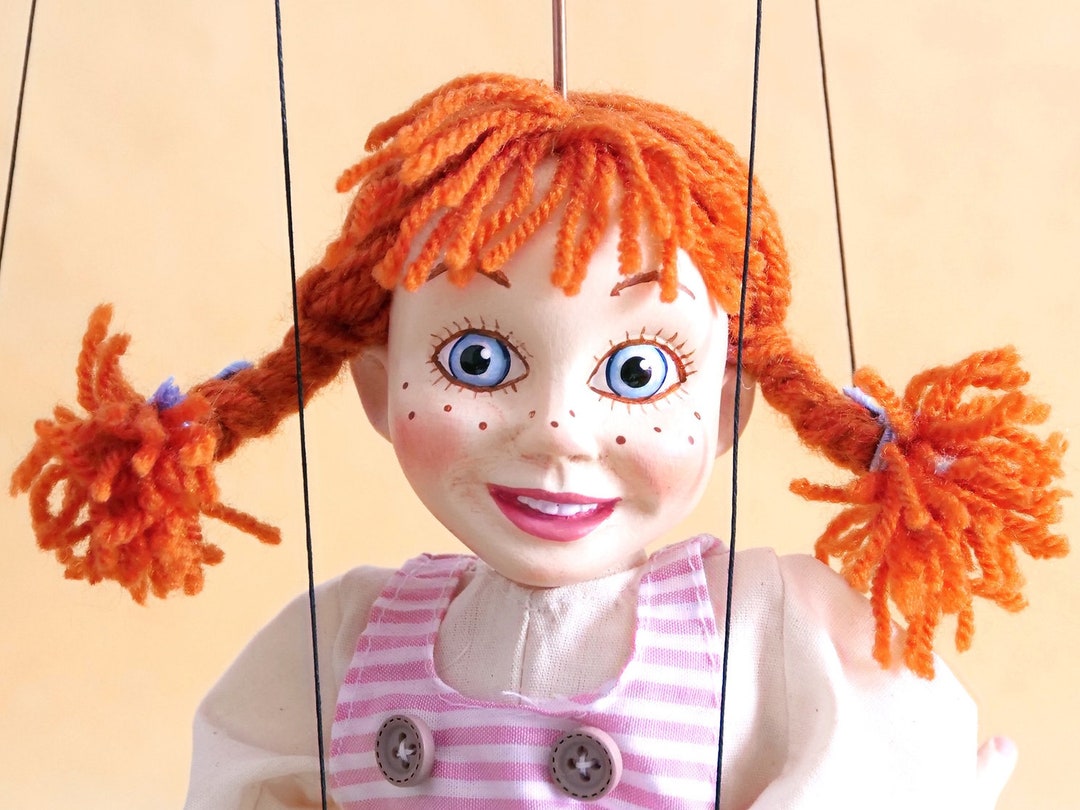 Girl Marionette Puppet - Traditional String Puppet - Etsy