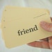 Friend Flash Cards | Etsy