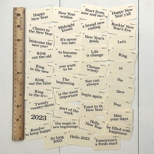 Mini Make It A Happy New Year Flash Cards Set of 42 Cards BONUS 4 Cards ...