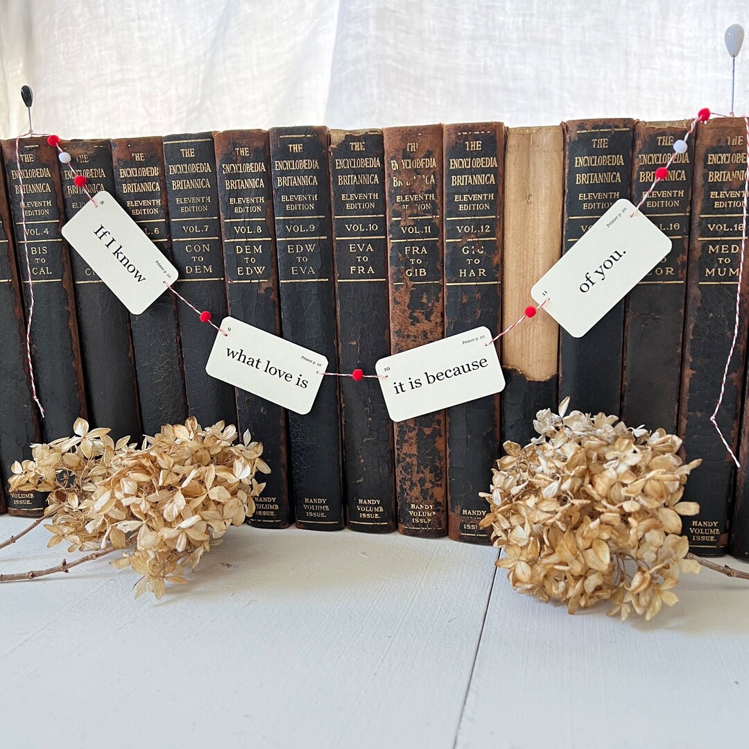 Mini If I Know What Love Is... Flash Card Garland - Valentine's Day ...