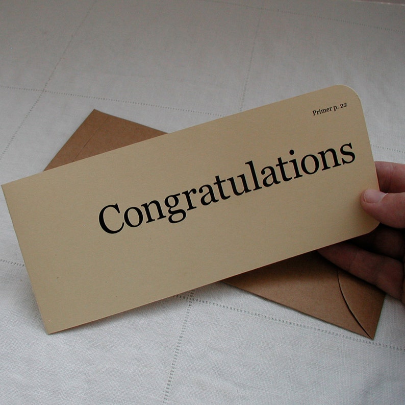 Congratulations Flash Card X 3 - Etsy