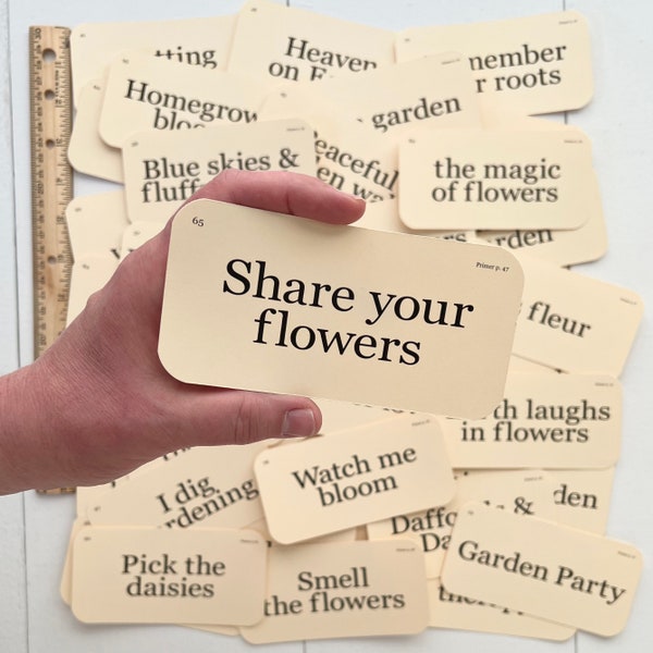 Flash Cards - Etsy