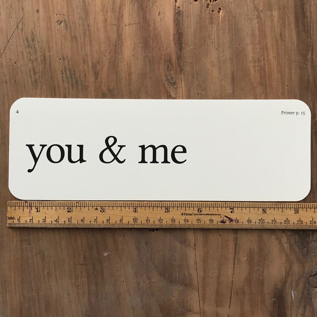 XL You & Me Flashcard - EXTRA LARGE Flash Card - Vintage Valentine ...
