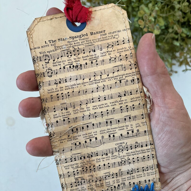 Americana Art Tag: Patriotic Fourth of July Decor - Etsy