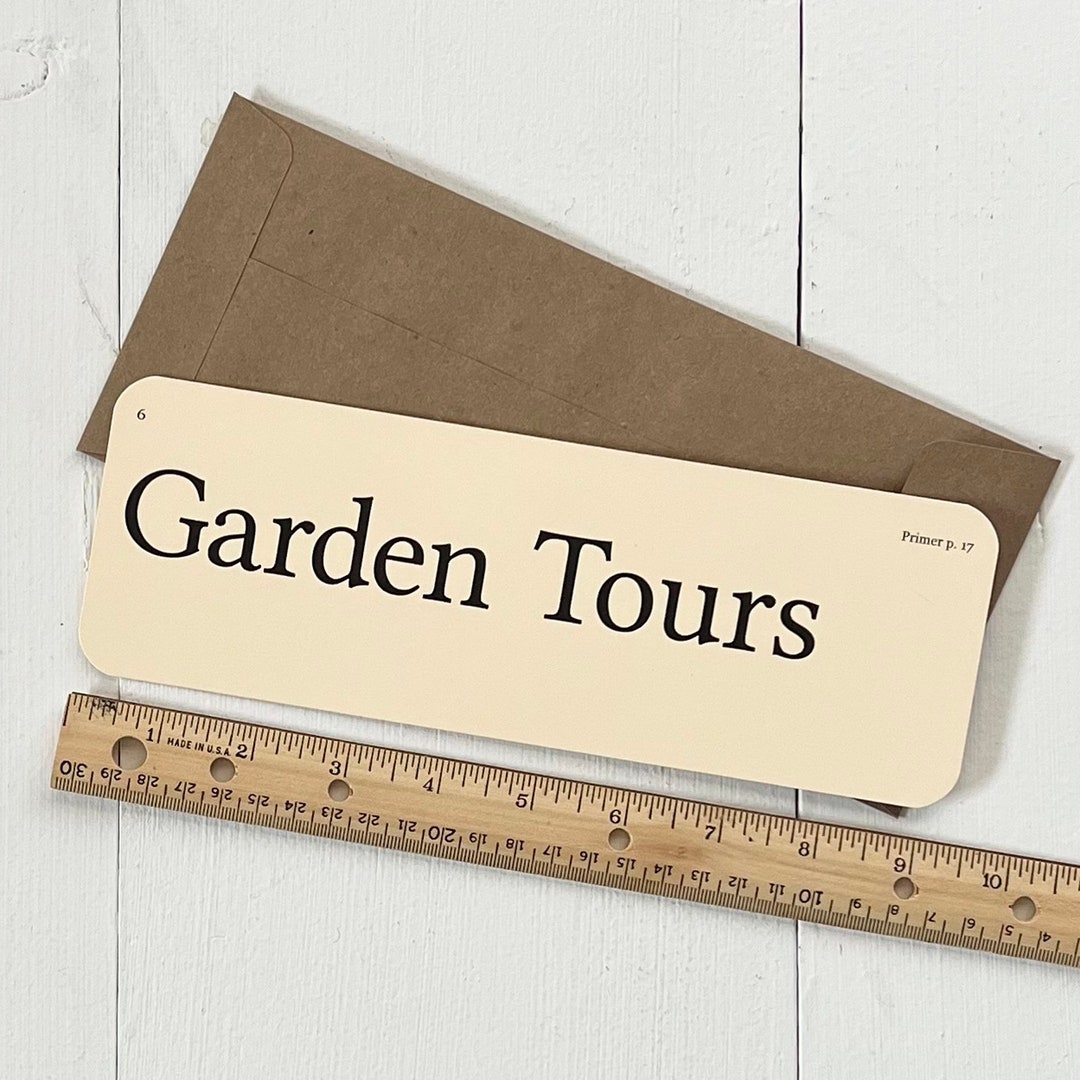 XL Garden Tours Flash Card - Summer Garden Decor - Garden Gifting ...