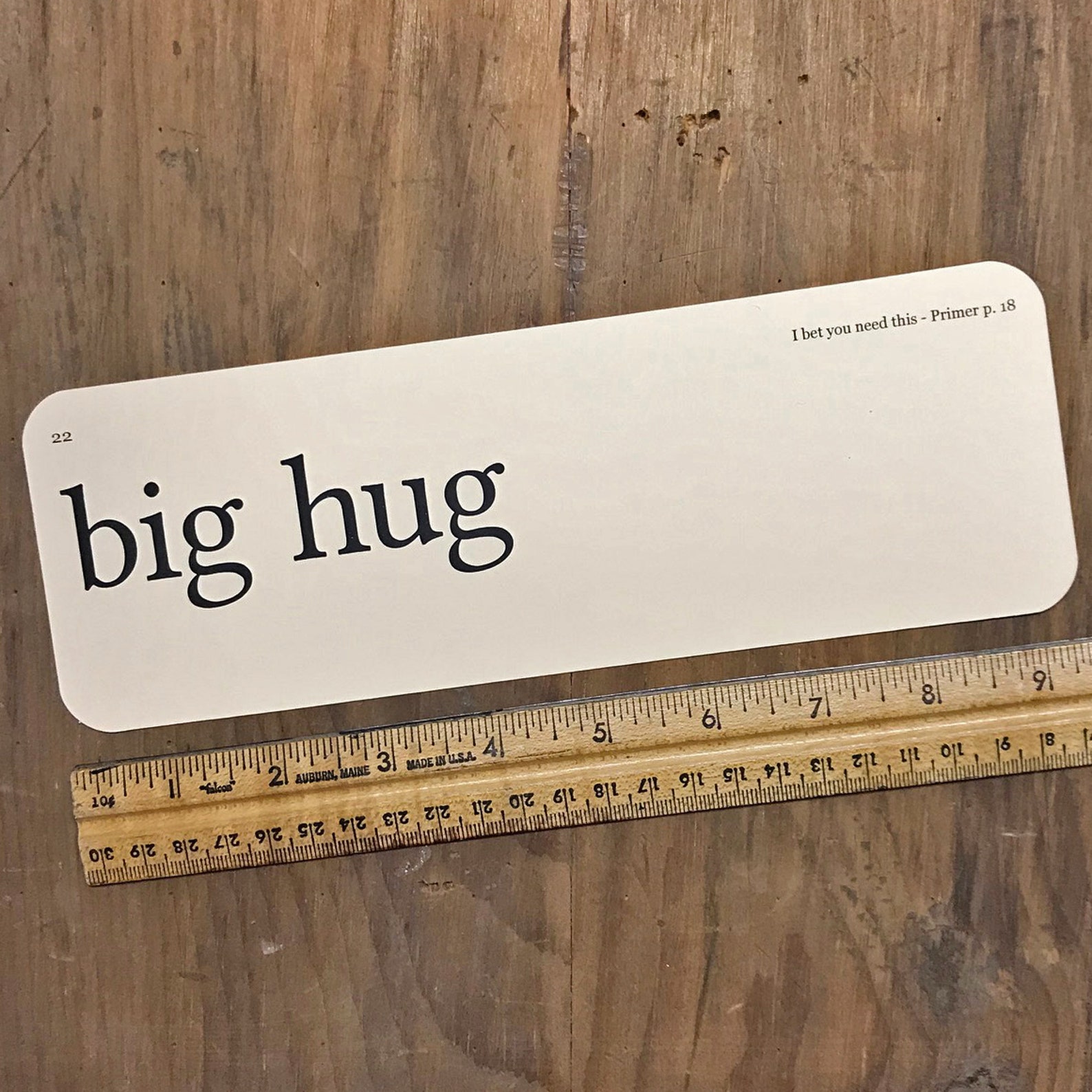 XL Big Hug Flash Card - Etsy