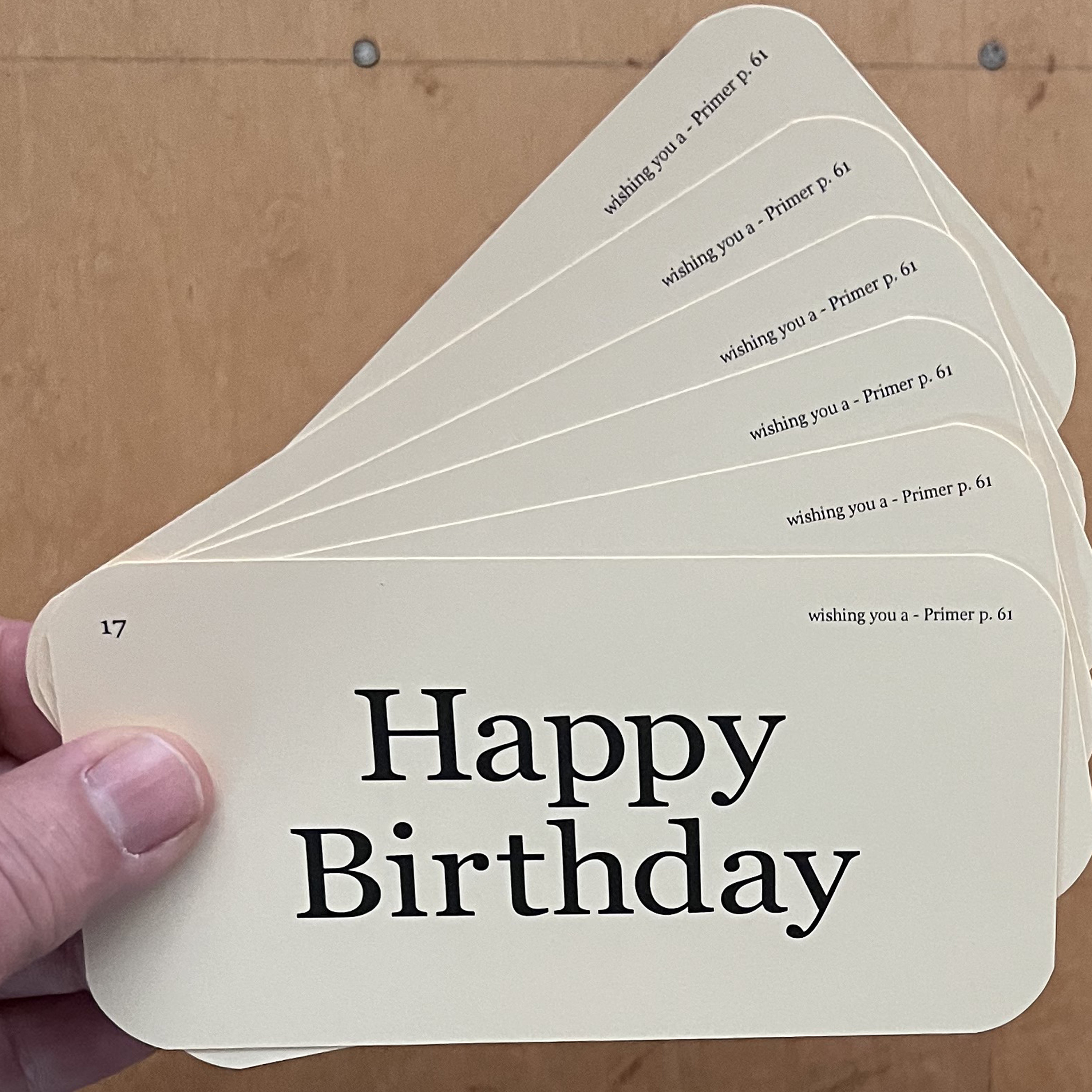 Vintage Inspired Happy Birthday Flash Cards - Set of 6 - Etsy