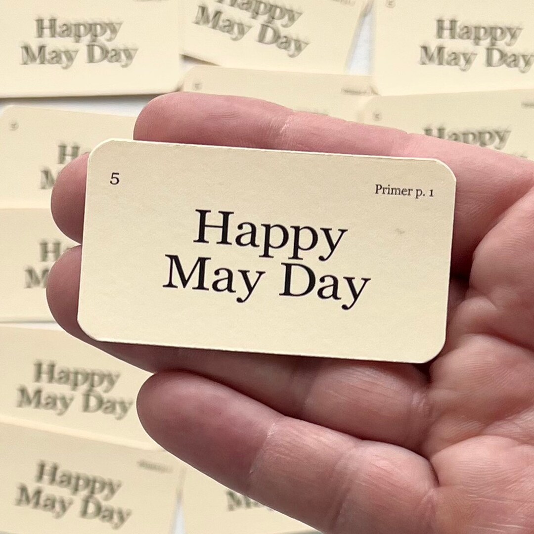 Mini Happy May Day Flash Cards - Set of 21 - 2.5" X 1.375" - May Day ...