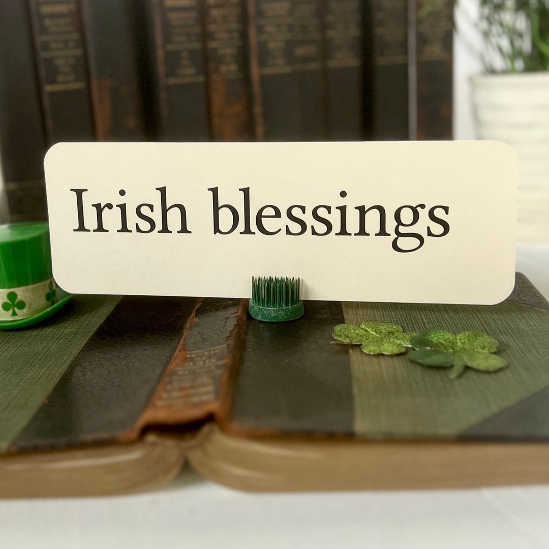 XL Irish Blessings Flash Card - Single - Lucky Charms - St Patrick's ...