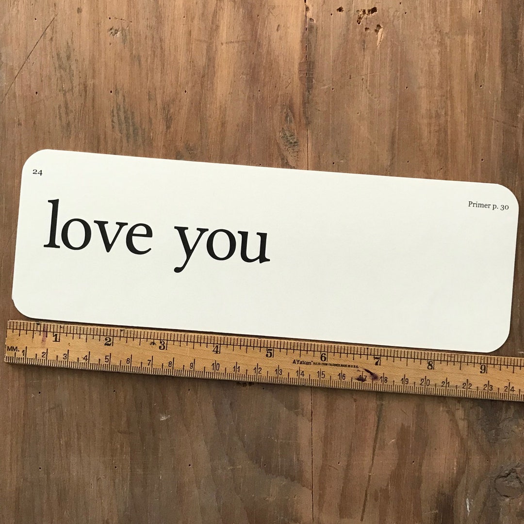 XL Love You Flash Card - Etsy