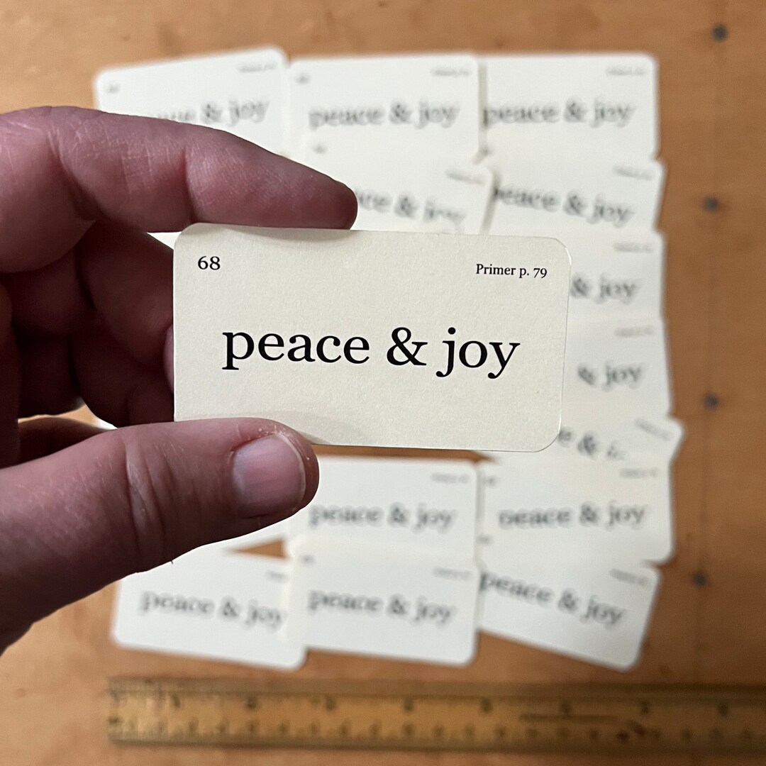 Mini "peace & Joy" Flash Cards (set of 21) - Pray for Peace - Holiday ...