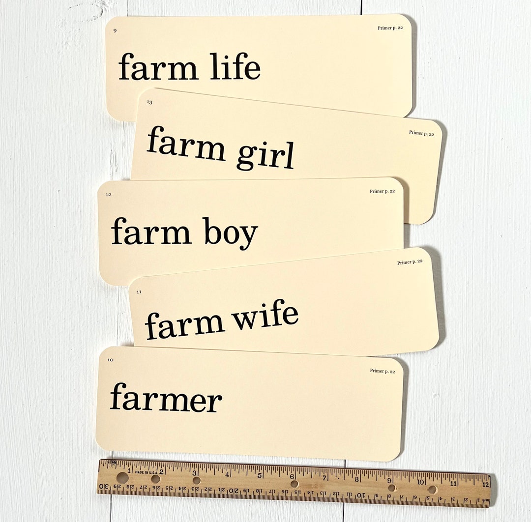 XL Farm Life Flash Cards - Set of 5 - Farmer Gift - Farm Wife Gift - 4 ...