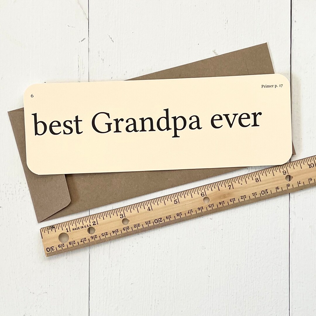 XL "best Grandpa Ever" Flash Card - Fathers Day - Birthday Card ...