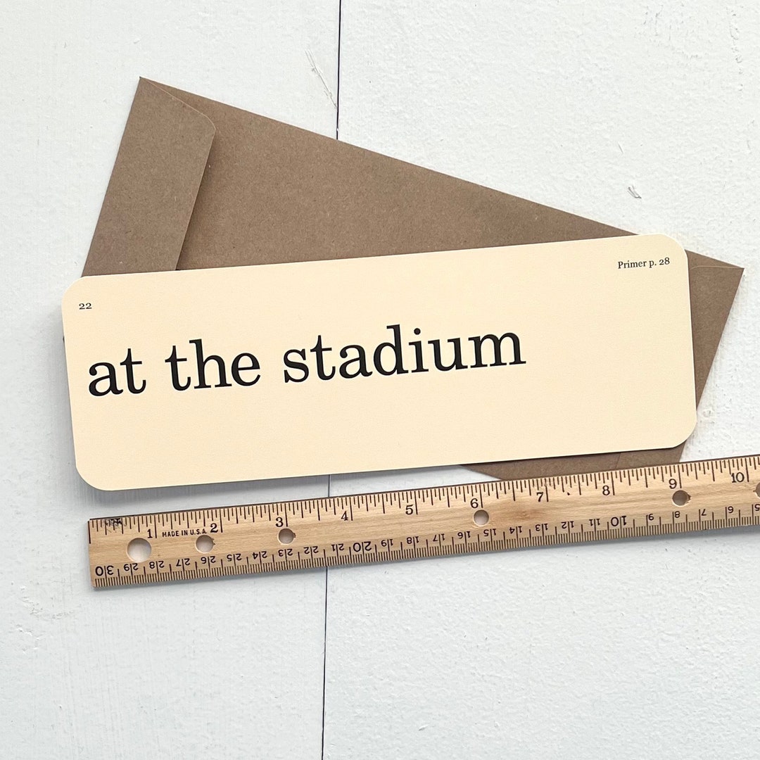 XL 'at the Stadium' Flash Card - Football Fan Gift - Etsy