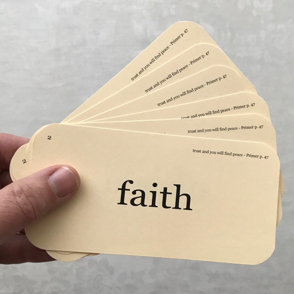 Faith Flash Cards Set of 6 Cards Encouragement Cards - Etsy