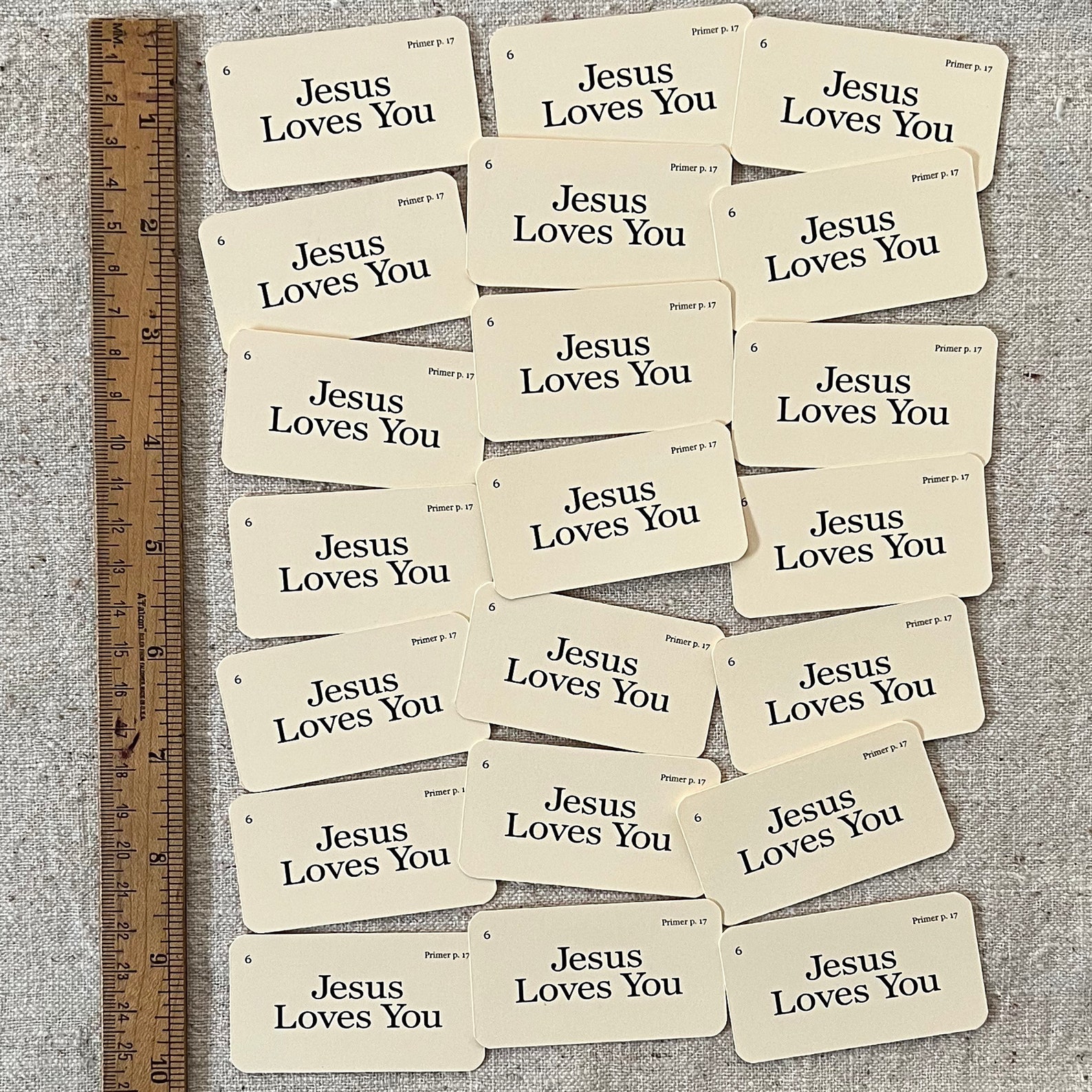 Mini Jesus Loves You Flash Cards Set of 21 Cards - Etsy