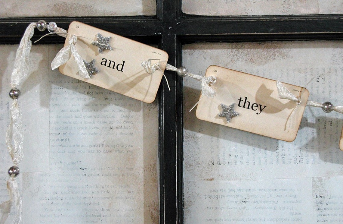 Happily Ever After Flashcard Garland - Etsy
