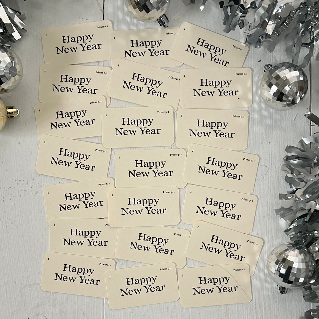 Mini Happy New Year Flash Cards - Set of 21 - Etsy